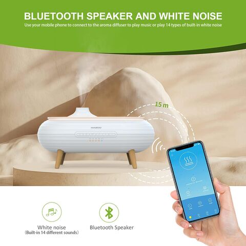 High Quality Smart Aroma Diffuser White Noise Bluetooth Speaker 350ml ...