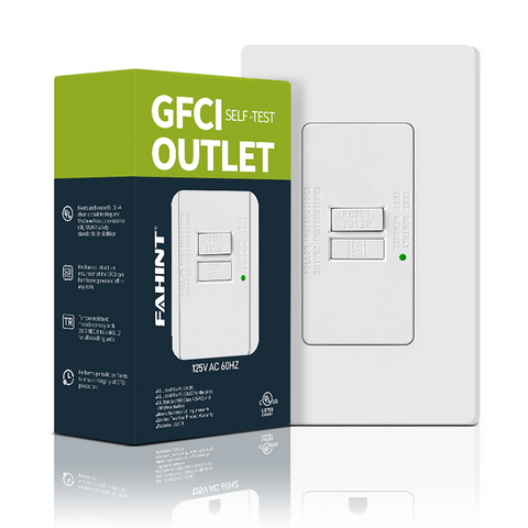 Fahint Wiring Gfci Self-test 20a -125v Blank Face Receptacle With ...