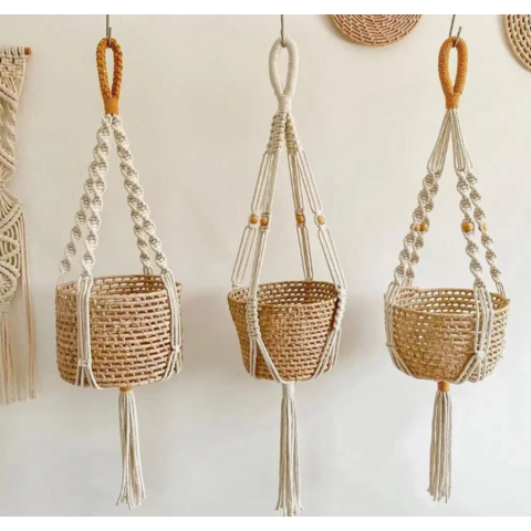 Decorative Handmade Woven Cotton Rope Decoration Hanging Rope Hanging ...