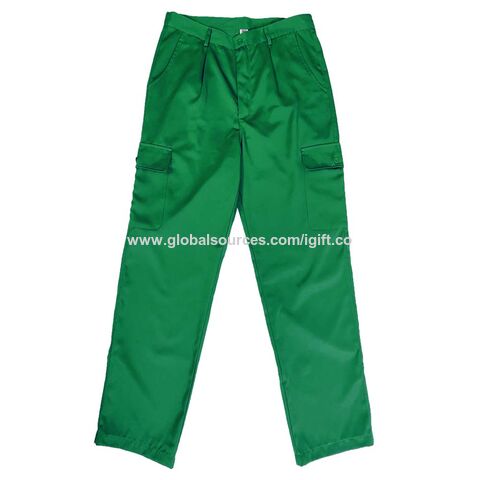 Reflective Safety Pant Cargo Multi Pockets Straight Track Men Green ...