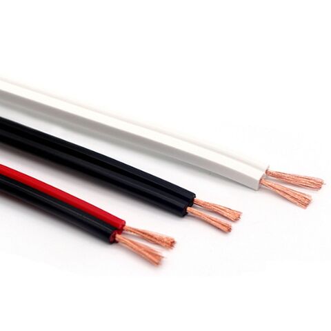 Ul2468 24awg Parallel Wire Pvc Insulation 2 Core Red And Black Flat ...
