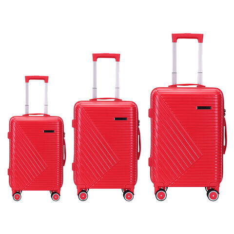 New Design Solid And Durable Pp Suitcase With Built-in Tsa Lock - Buy ...