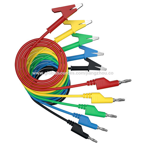 4mm Banana To Alligator Clips Test Lead For Multimeter 100cm/3.3ft ...