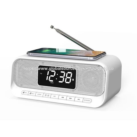 2024 New Best Gift Clock Wireless Charger With Bluetooth Speaker ...