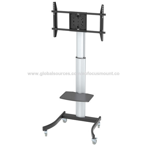 Sliver Vesa600x400 With Camera Holder Floor Mobile Tv Mount Carts ...