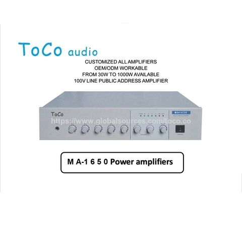 Customizable Ma-1650 Amplifier With 100/70v/4 To 16 Ohm Output, Oem/odm ...