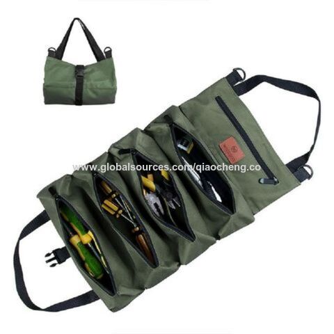 Multifunction Heavy Duty Roll Up Custom Canvas Work Electrician Tool ...