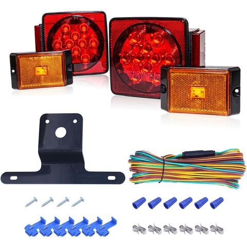 Trailer Light Kit - 12v All Led, Left And Right Waterproof Submersible ...
