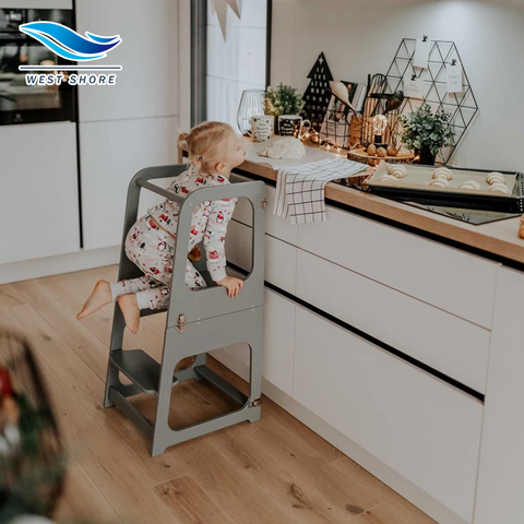 Bulk Buy China Wholesale Adjustable Folding Helper Tower Montessori ...