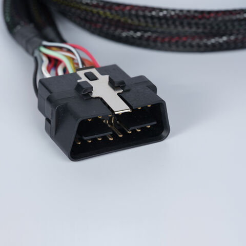 Factory Custom Black Obd2 Obdii Obd 12v 24v Connector Diagnosis Cable Y ...