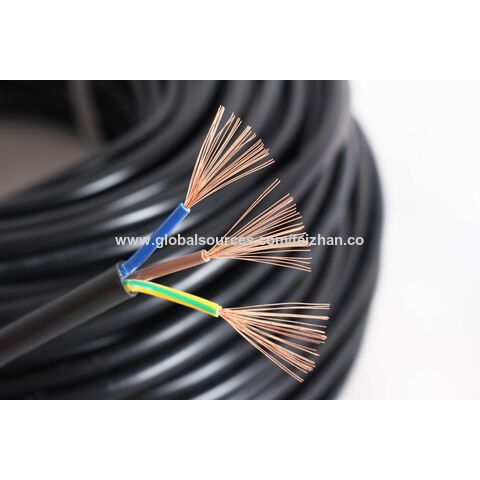 Customization 3 Core 4mm Copper Conductors Royal Cord Rvv Flexible ...