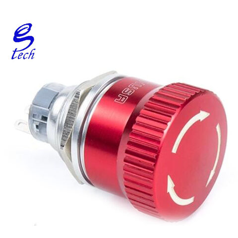 22mm Threaded Edge - Type A Emergency Stop Button Switch Stainless ...