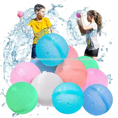 12 8 Pack Summer Reusable Refillable Self Sealing Fast Filling Water ...