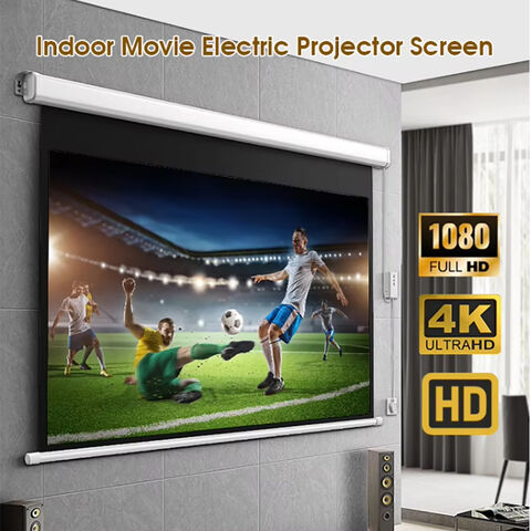 Motorized Projection Screen With Remote Control Electric Screen Theater ...