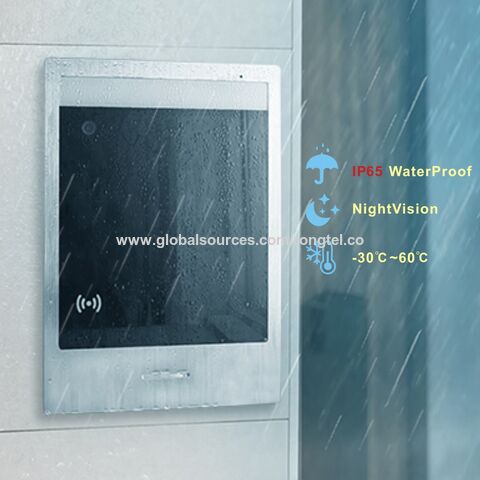 Wireless Wifi App Control Face Unlock 10" Tft-lcd Touch Screen Smart Ip Intercom Workes With ...