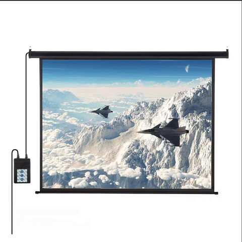 Oem Motorized Projection Screen With Remote Control Electric Screen ...