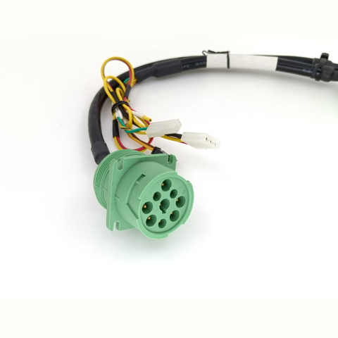 Green Type 2 Deutsch J1939 9 Pin Splitter Y Cable To Eld Custom Wire ...