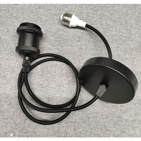 E26 To E26 Vintage Pendant Screw Lamp Holder With Fabric Cable - Expore ...