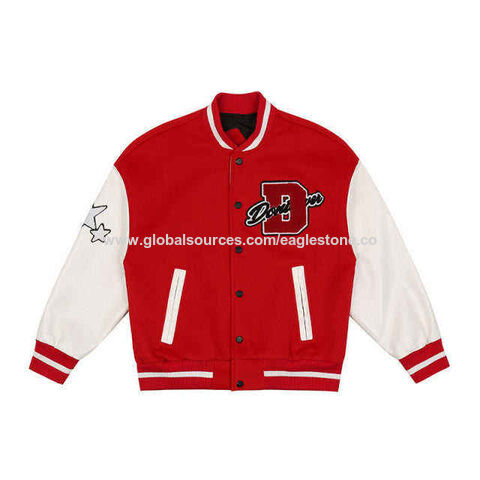 Oem Manufacturer High Quality Varsity Jacket Men Chenille Embroidery ...