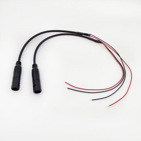 Red And Black Dc Female Connector Security Power Cord Waterproof Lock ...