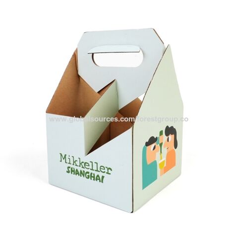 2024 Eco-friendly Pack Wine Beer Carrier Shipping Box With Handles ...
