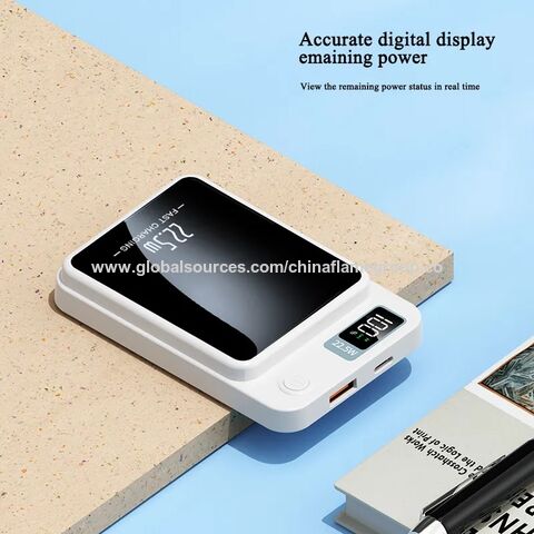 Mini Power Bank Transparent Portable Magnetic Charger Bank 20w 10000mah ...