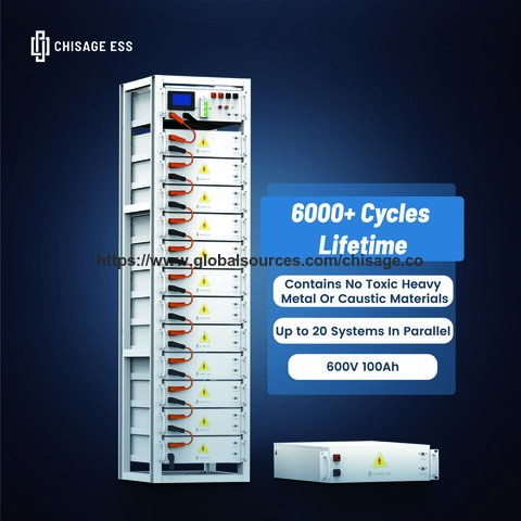 Chisage Ess 600v High Voltage Lithium Ion Battery 5kwh 40kwh 60kwh ...