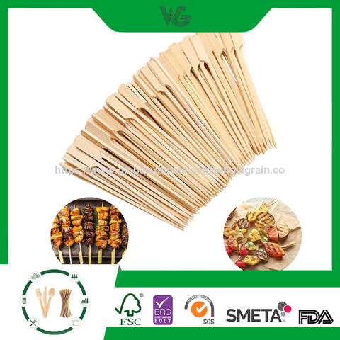 Various Of Size Green Bamboo Paddle Skewer Bamboo Gun Shape Skewer ...