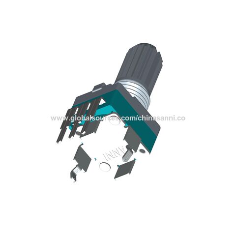 9mm Vertical Mount Potentiometer,mono Rotary Potentiometer, Metal Shaft ...