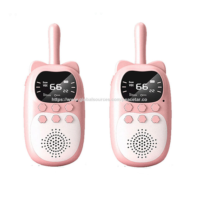 Rechargeable Children's Walkie-talkie In Cute Cat-shaped Design ...