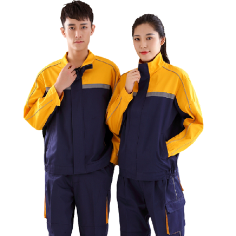 Custom Reflective Mechanic Work Overall Uniforms Sets Durable Safety ...