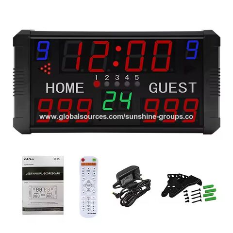 Basketball Game Electronic Scoreboard Charging Scoreboard With 24 ...