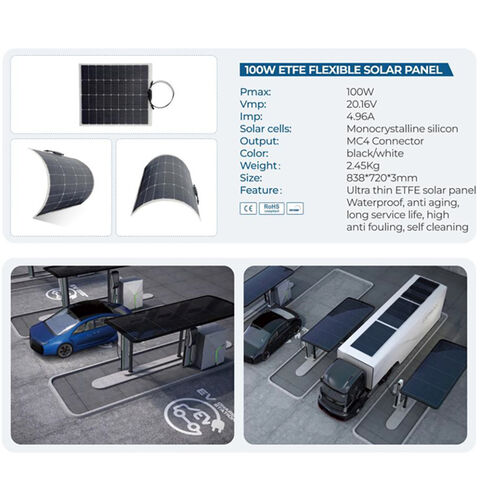 Soft Solar Panel Flexible Solar Electric Panel 5w 100w 200w Oem Design ...