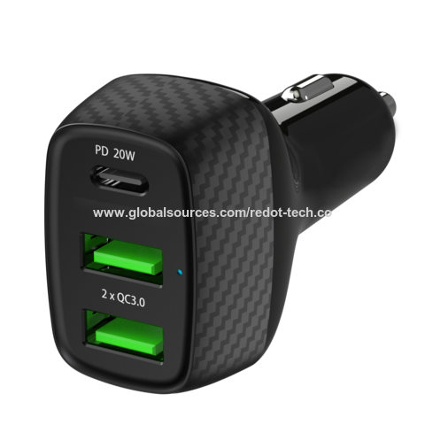 Buy China Wholesale Computer Chair Fast Charging 3 Port Usb Pd Qc3.0 Car Charger 63w Travel ...
