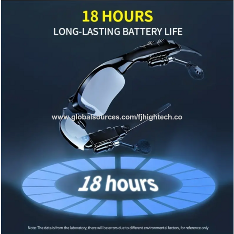 Bluetooth Wireless Smart Glasses Whith Bone Conduction Earphones