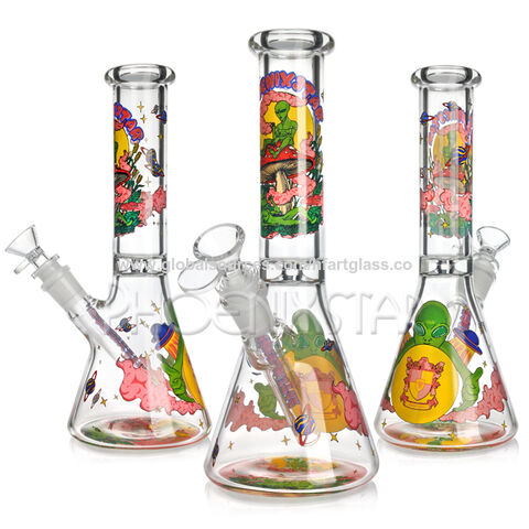 Buy China Wholesale Factory Price Glass Bong 10 Inches 5mm Colorful ...