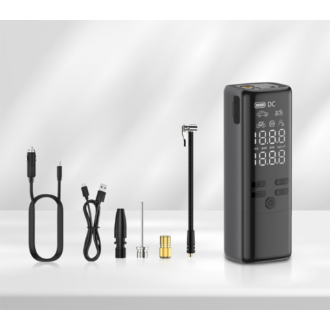 Factory Hot Selling Cordless Portable 5000mah Battery Car Air Pump Mini ...