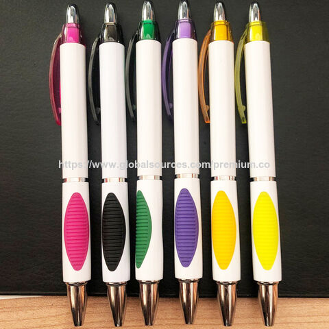 Manufacturer Wholesale Bulk Branded Promotional Items Custom Logo Black Pen Rubber Ballpoint Pen ...