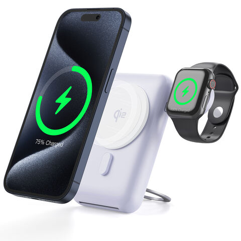 Jlmp07 3 In 1 Fast Wireless Charging Power Bank 10000mah Qi2 15w ...