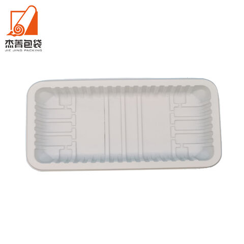 Biodegradable Disposable Food Packaging Tray Supermarket Cornstarch ...