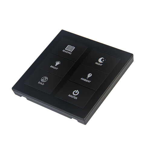Gtd Customized 17x Rs485 6 Push Button Black Pc Panel Electrical Wall ...