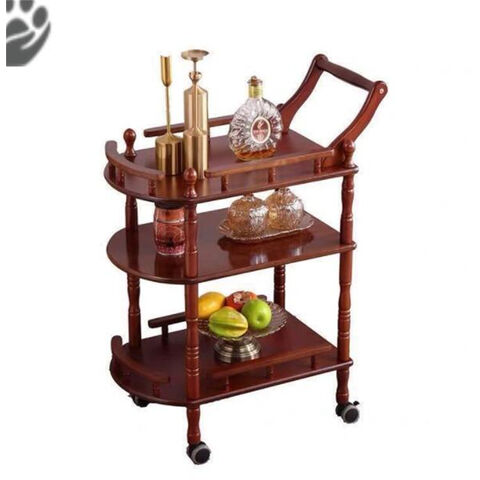 Good Price Design Mobile Wooden Restaurant Food Service Trolley Jx ...