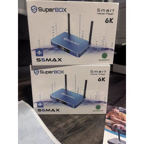 Superbox S5max Wifi 6k Wifi-6 Ultra Hd Smart Media Player Brand New ...