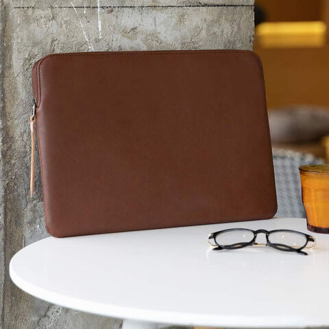 Customized Travel Computer Protecting Bag Premium Laptop Cover Brown ...