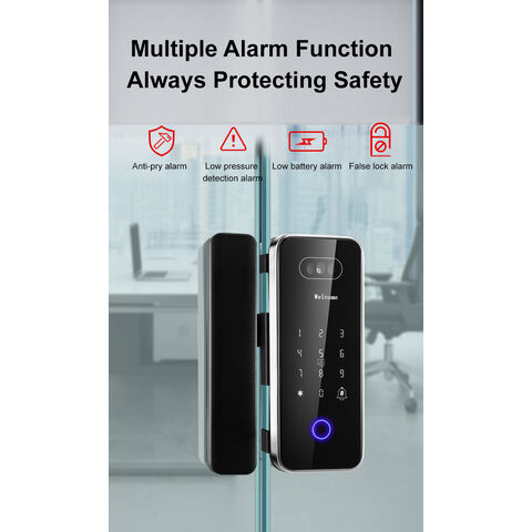 Low Price Automatic Keyless Entry Glass Smart Hook Lock For Sliding ...