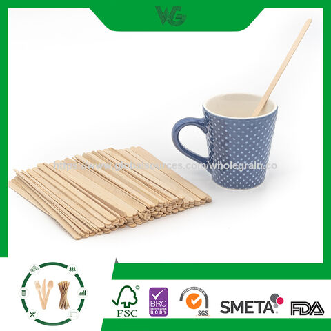 Disposable Birch Wood Bamboo Coffee Stirrer Coffee Stick Wooden Tea ...