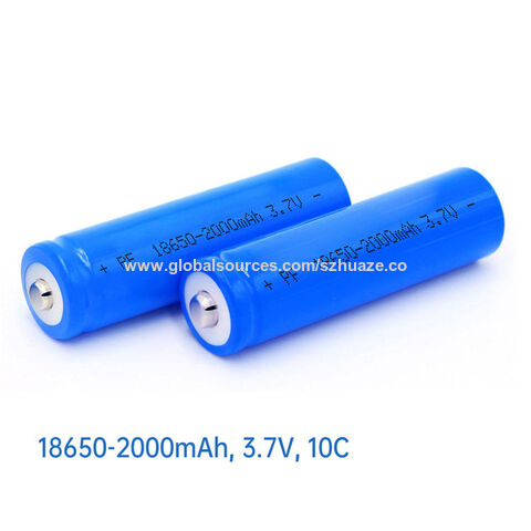 Small Cylindrical Lithium Battery 18650-2000ma 8c Lithium Iron ...