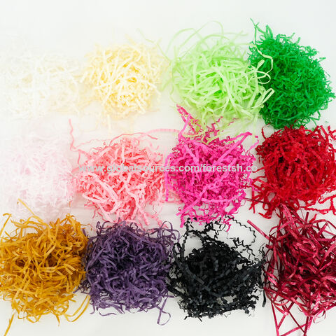 Wholesale Colorful Shredded Tissue Paper Decorative Filler Wrinkle Cut ...