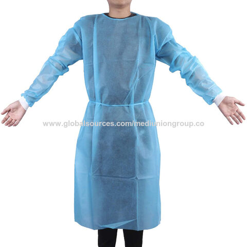 Plastic Disposable Gowns Clothing 10 Pcs Anti-spitting Anti-oil Suits ...