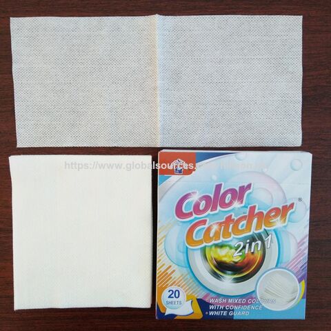 Color Catcher+keep It White Bleach Sheet Clothes 2 In 1 Efficient ...